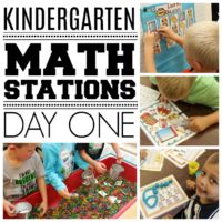 The Reality of The First Day of Math Stations - Differentiated Kindergarten