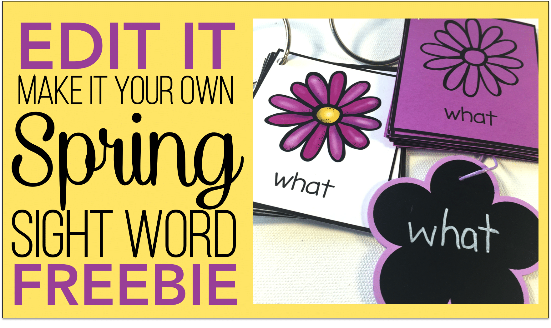 SPRING SW FREEBIE - Differentiated Kindergarten
