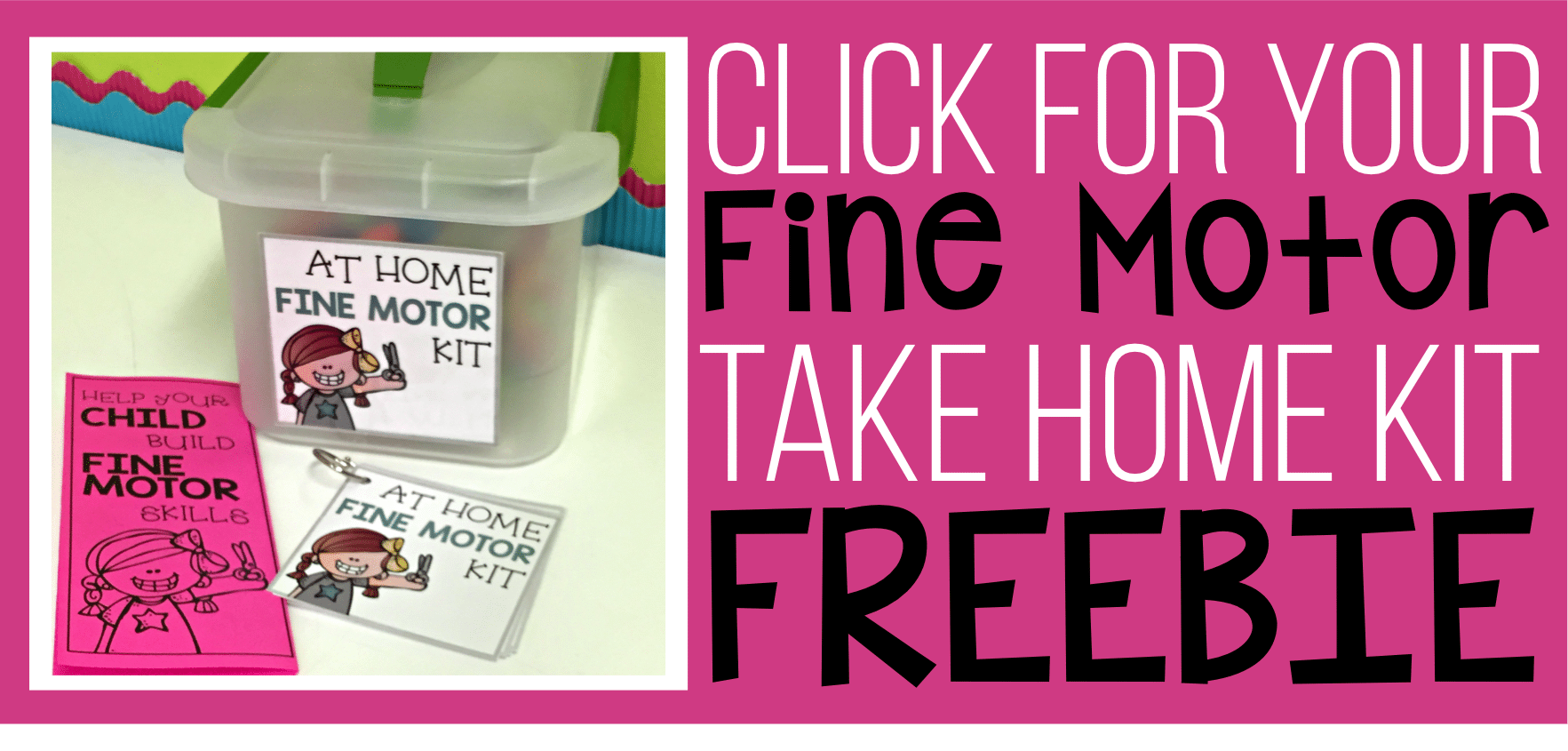 FINE MOTOR KIT FREEBIE CLICK HERE - Differentiated Kindergarten
