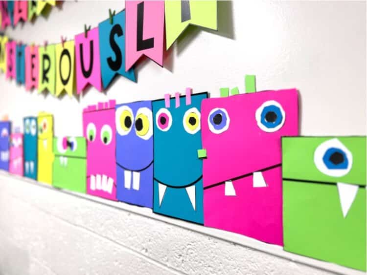 MONSTERously Fun Bulletin Board - Differentiated Kindergarten