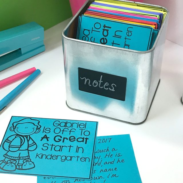Organize A Year of Editable Positive Notes with Color - Differentiated ...