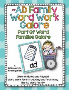 Booms Digital Task Cards - AN Word Family Word Work - Differentiated ...