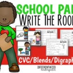 Back To School CVC - Blends - Digraphs Write the Room Fun ...