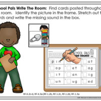 Back To School CVC - Blends - Digraphs Write the Room Fun ...