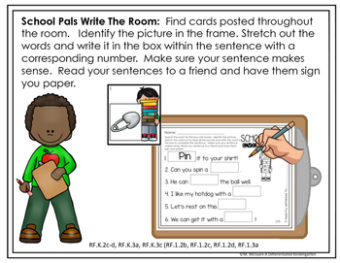 Back To School CVC - Blends - Digraphs Write the Room Fun ...