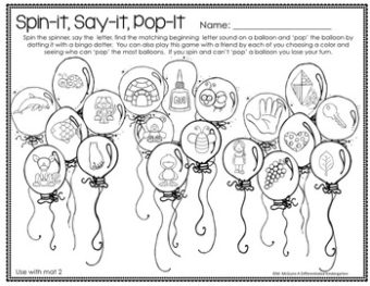 Spinner Fun Galore-Differentiated Alpha Printables and Activities ...