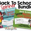 Spinner Printable Bundle - Back To School - Math-Alphabet ...