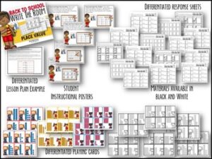 Back To School Write The Room Big Bundle of Math Fun-Differentiated ...