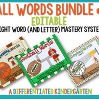 Ball Words Sight Word Mastery System Bundle #2-Editable ...