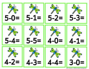Don't Bug Me-Number Line Fun for Addition/Subtraction-Differentiated ...