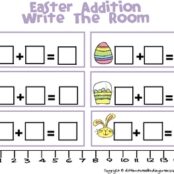 Easter Addition Write the Room - A Differentiated Math Activity ...