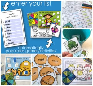 Edit It - A Year of EDITABLE Sight Word Activities - Differentiated ...