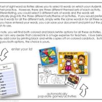 Edit It-October Sight Word Activities-Differentiated (Color and B/W ...