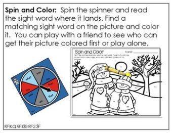 Edit It for January Sight Word Activities-Differentiated (Color and B/W ...