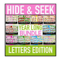 Hide and Seek Year Long Bundle - Letter Edition (Growing Bundle ...