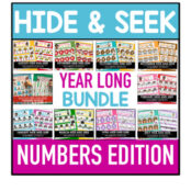 Hide and Seek Year Long Bundle - Number Edition (Growing Bundle ...