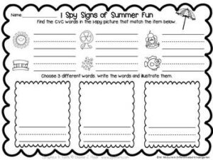 I Spy Signs of Summer-Differentiated and Aligned to K/1st Word Work ...