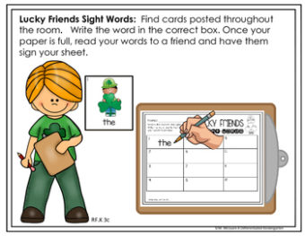 March Editable Sight Word Write the Room Fun-Differentiated ...