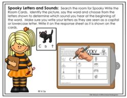 October EDITABLE Letters and Sounds Write the Room Fun-Differentiated ...