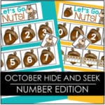 October Hide and Seek - Numbers Edition - Differentiated Kindergarten