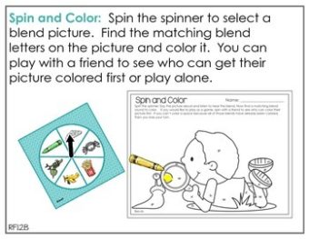 Spinner Word Work for May - Digraphs, Blends and Rhyming Printables ...