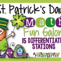 St. Patrick's Day Differentiated Math Stations Galore-15 Stations 199 ...