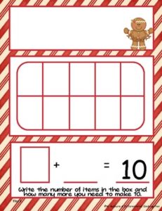 Ten Frame Ginger Fun Build-Differentiated, Aligned and Self-Correcting ...