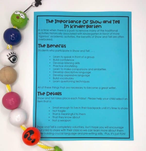 You Can Build Strong Language Skills With Show and Tell In Kindergarten ...