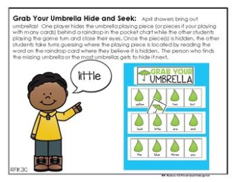 APRIL EDITABLE- Hide and Seek - Sight Word Edition - Differentiated ...