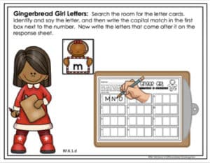 Editable Write The Room Letters and Sounds - December - Differentiated ...