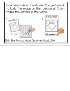 Geoboard Challenge Task Cards - Summer - Differentiated Kindergarten