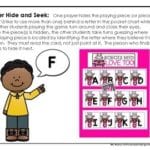 Hide and Seek - February Letter Edition - Differentiated Kindergarten