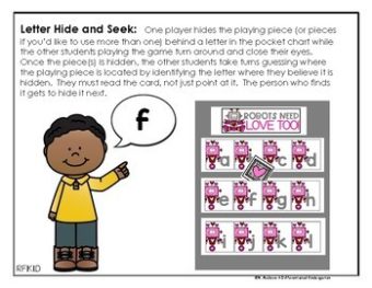 Hide and Seek - February Letter Edition - Differentiated Kindergarten
