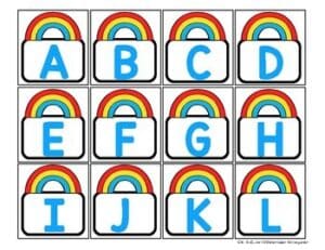Hide and Seek - March Letter Edition - Differentiated Kindergarten