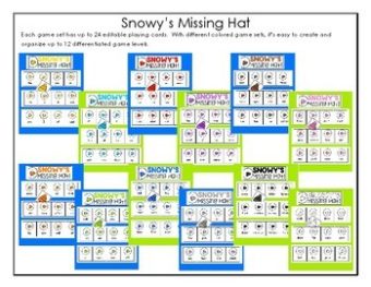 JANUARY EDITABLE - Hide and Seek 12 Different Sight Word Sets ...