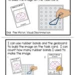 Geoboard Challenge Task Cards - Christmas - Differentiated Kindergarten