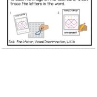 Geoboard Challenge Task Cards - Christmas - Differentiated Kindergarten