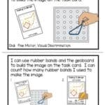 Geoboard Challenge Task Cards - Thanksgiving - Differentiated Kindergarten
