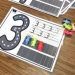Hands-On, Fine Motor Number Car Mats - Differentiated Kindergarten