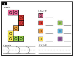 Hands-on Snap Cube Number Mats - Differentiated Kindergarten