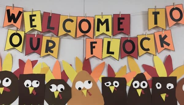 Thanksgiving Turkey Bulletin Board Banner - Differentiated Kindergarten