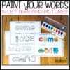 Hands-on Paint Your Sight Words with Letters and Pictures ...