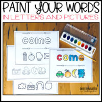 Hands-on Paint Your Sight Words with Letters and Pictures ...