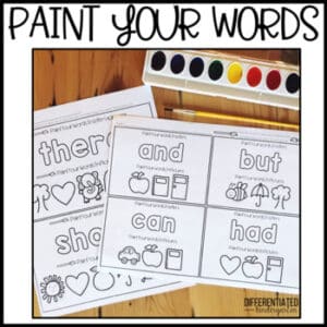 Hands-on Paint Your Sight Words with Letters and Pictures ...