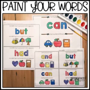 Hands-on Paint Your Sight Words with Letters and Pictures ...