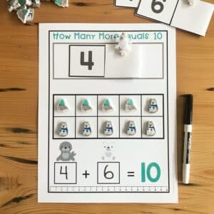 Hands-On Winter Math Center Activities - Differentiated Kindergarten