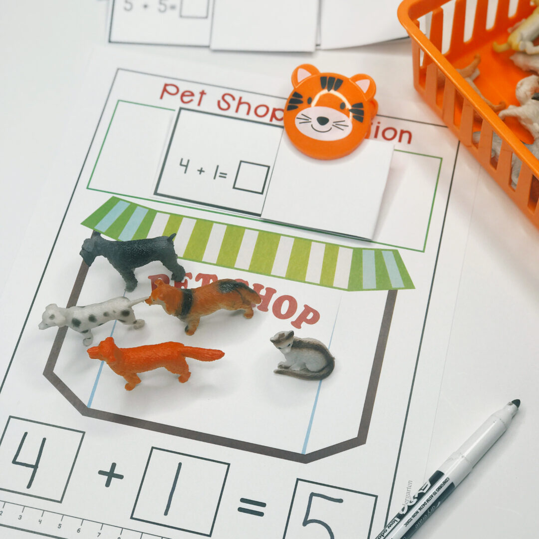 Pet Shop Morning Work Stations - Differentiated Kindergarten