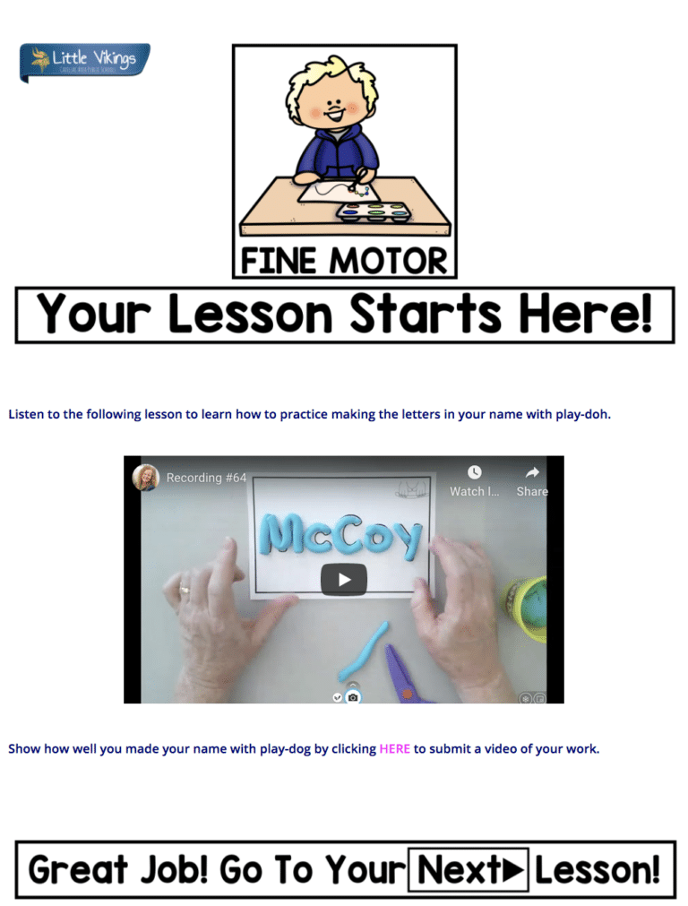 At Home Fine Motor Kit - Differentiated Kindergarten