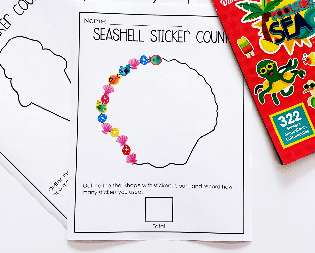 free sticker summer - Differentiated Kindergarten