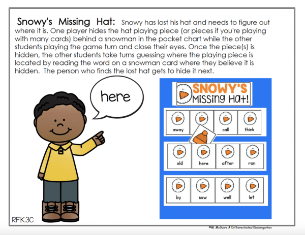Hide and Seek Games for Essential Skills - Differentiated Kindergarten
